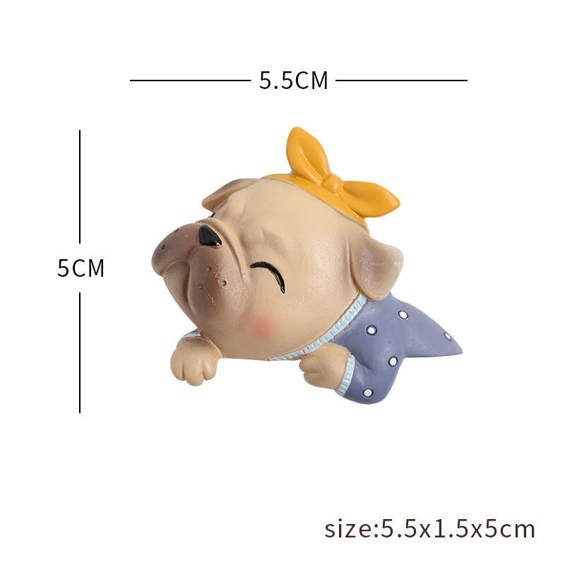 3D Dimensionale Hars Schakelaar Stickers Leuke Pug... – Vicedeal