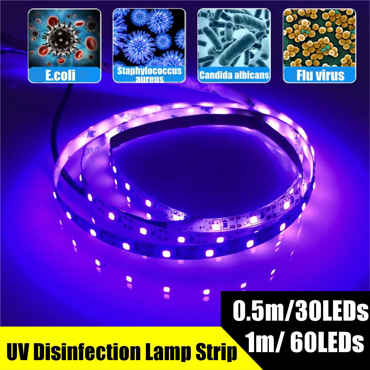 5V Ultraviolet Disinfection Lamp Germicidal Light ... – Vicedeal