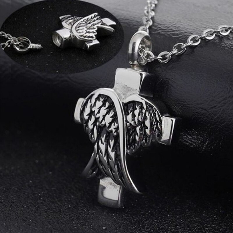 1 Uds. De collar de urna conmemorativo con alas de... – Grandado