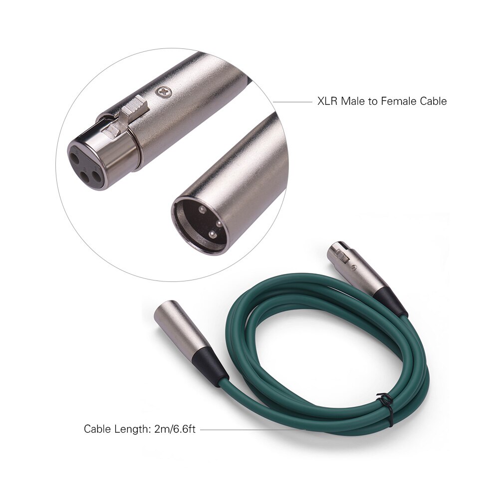 XLR Male to Female Cable Cord Straight Plugs for M... – Vicedeal