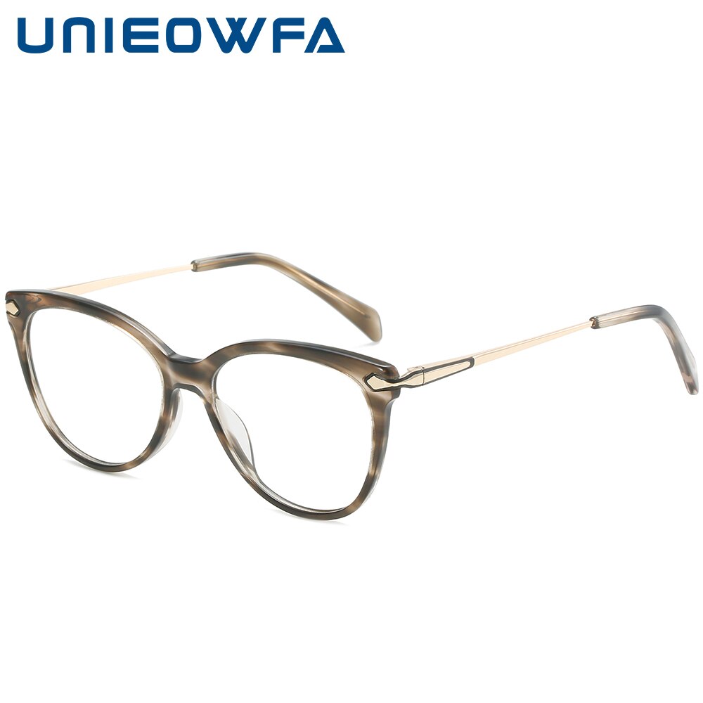 Italy Acetate Myopia Glasses Frame Women Cat Eye O... – Grandado