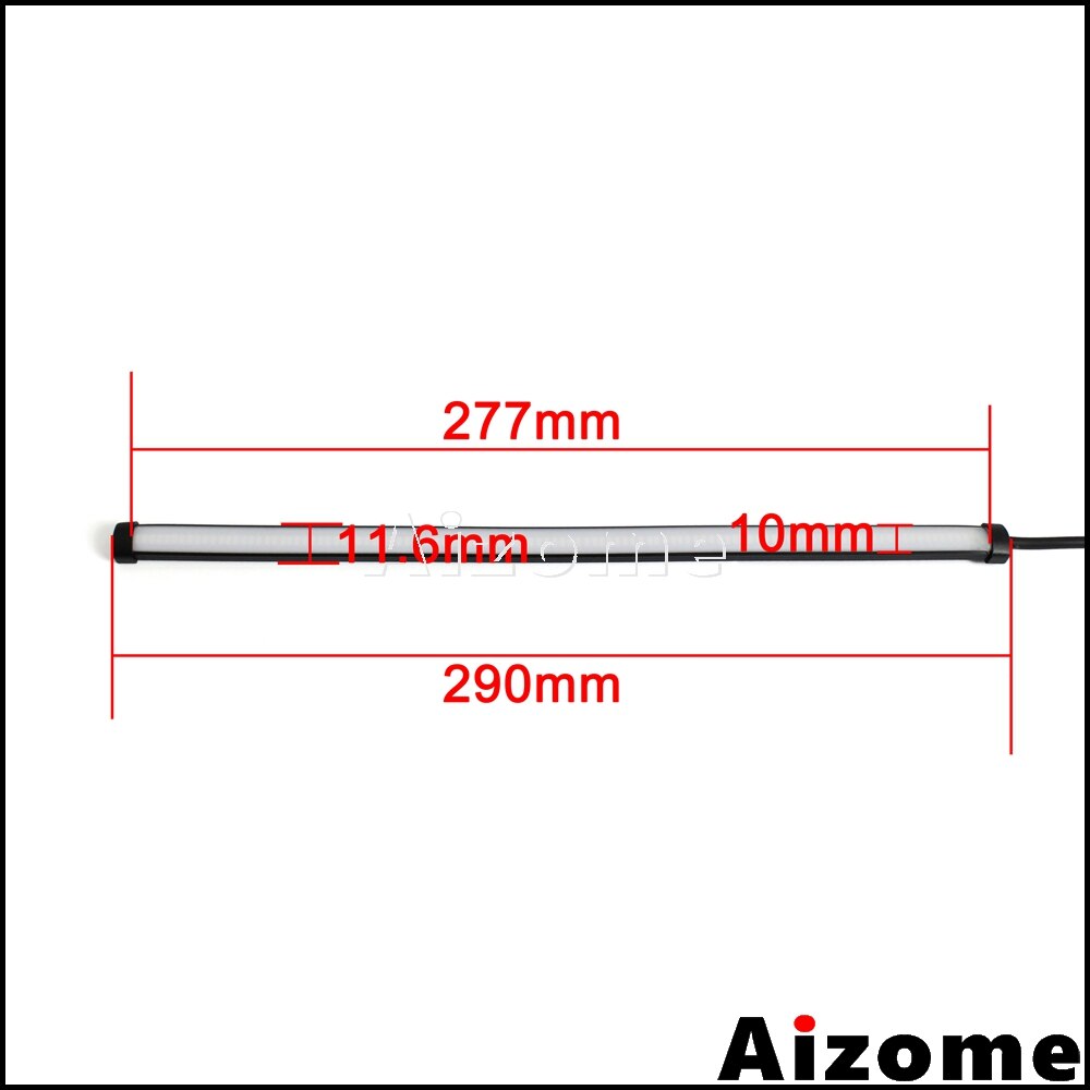 Car 29cm Sequential LED Strip Red Light Motorcycle... – Vicedeal