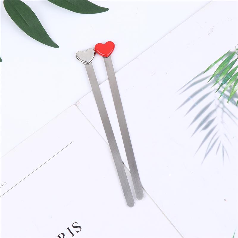 2pcs Bookmark Metal Premium Heart Shaped Book Page... – Grandado