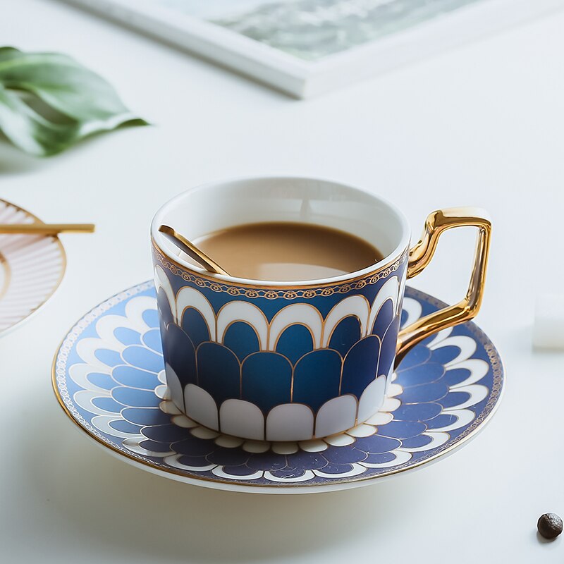 Travel Modern Coffee Cup And Saucer Set Porcelain ... – Vicedeal