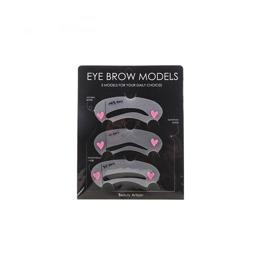 3 stilarter pleje bryn malet model stencil øjenbry... – Vicedeal