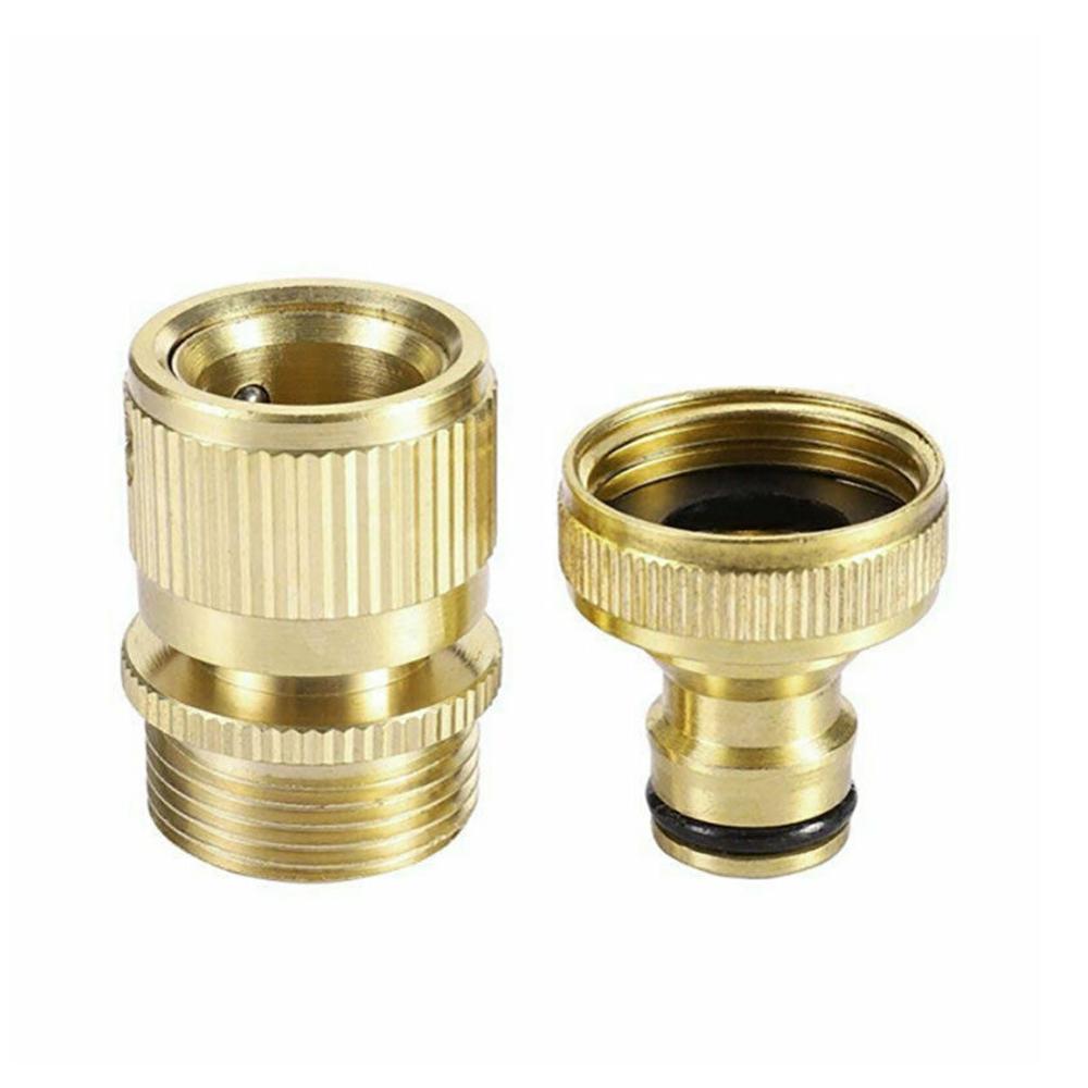 Garden Hose Quick Connector 3/4 Inch GHT Brass Eas... – Grandado