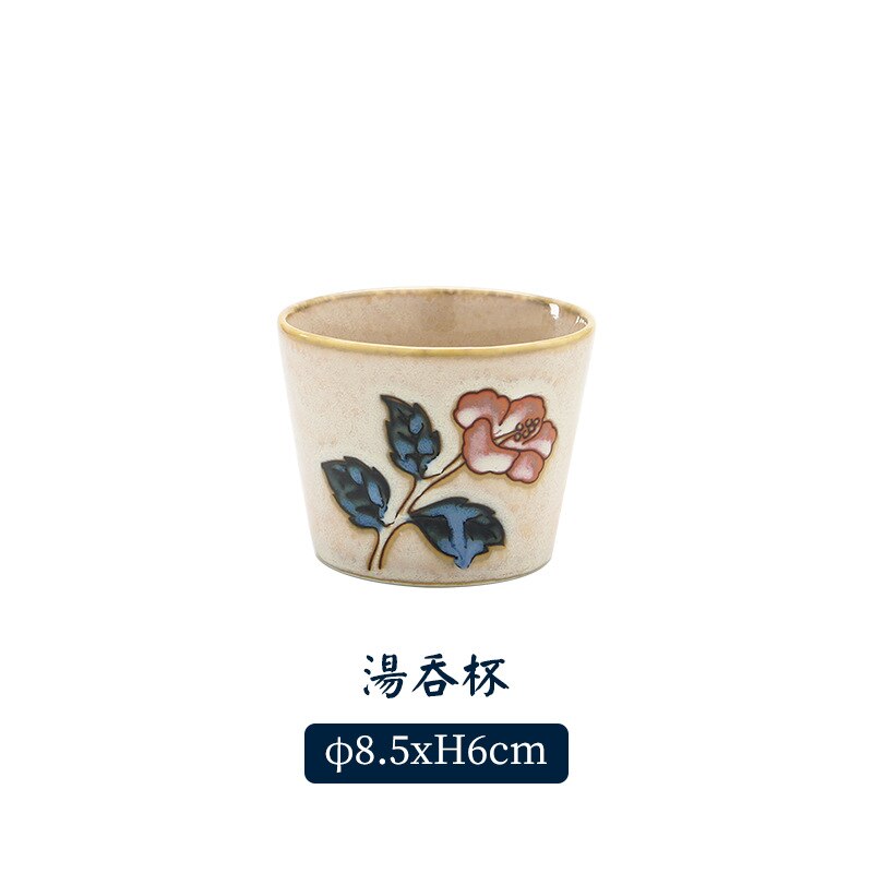 Japanese Tableware Ceramic Red Blue and White Rice... – Grandado