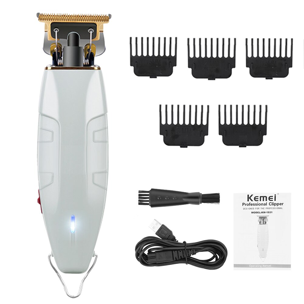 Men Hair Clipper Trimmer Electric Cordless T Blade... – Grandado
