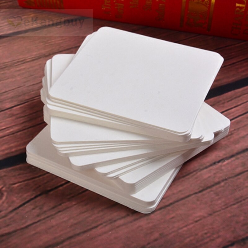 100sheets 350g Matte White Paper Cards DIY Bookmar... – Grandado