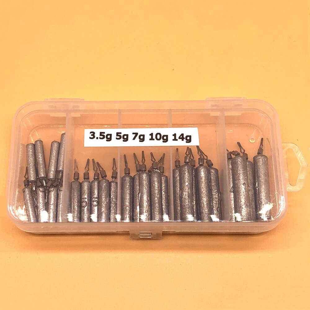 28pcs/box Fishing Lead Sinkers Weights 3.5g 5g 7g ... – Vicedeal
