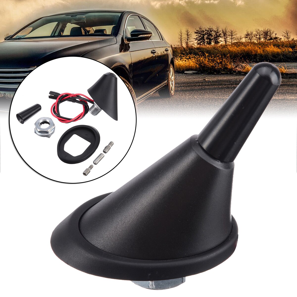 1pc Car Auto 3cm Short Rod Roof Antenna + Base wit... – Vicedeal