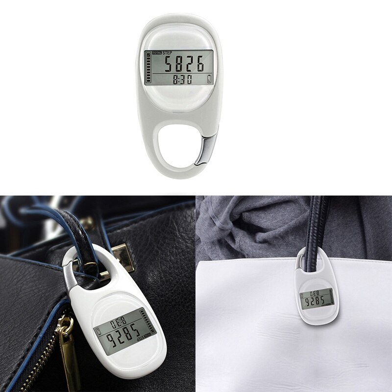 Pedometer Carabiner For Keys Walking Steps Count K... – Grandado