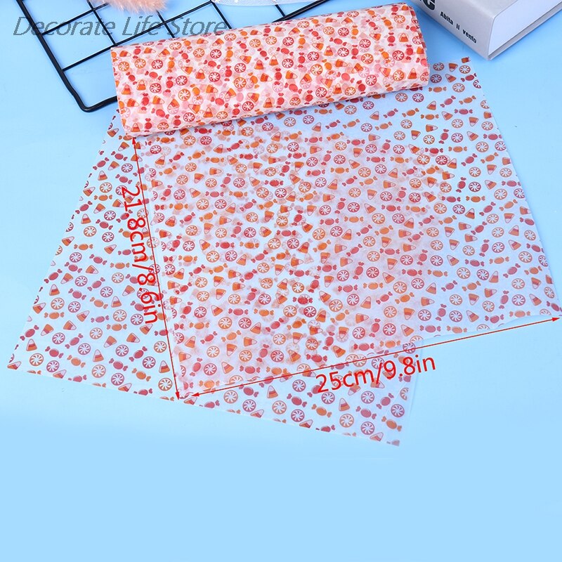 50Pcs Wax Paper Disposable Food Wrapping Greasepro... – Grandado