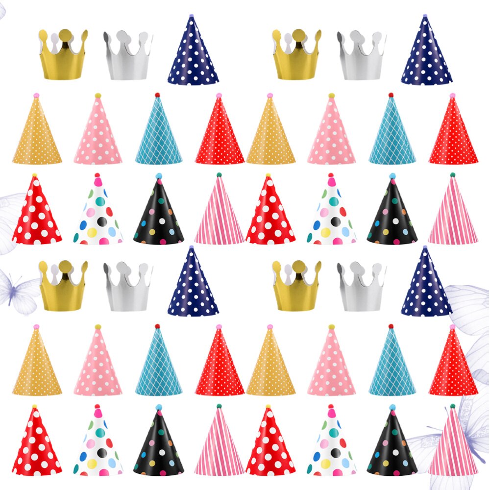 44pcs Chic Birthday Paper Hat Children Photo Props... – Vicedeal