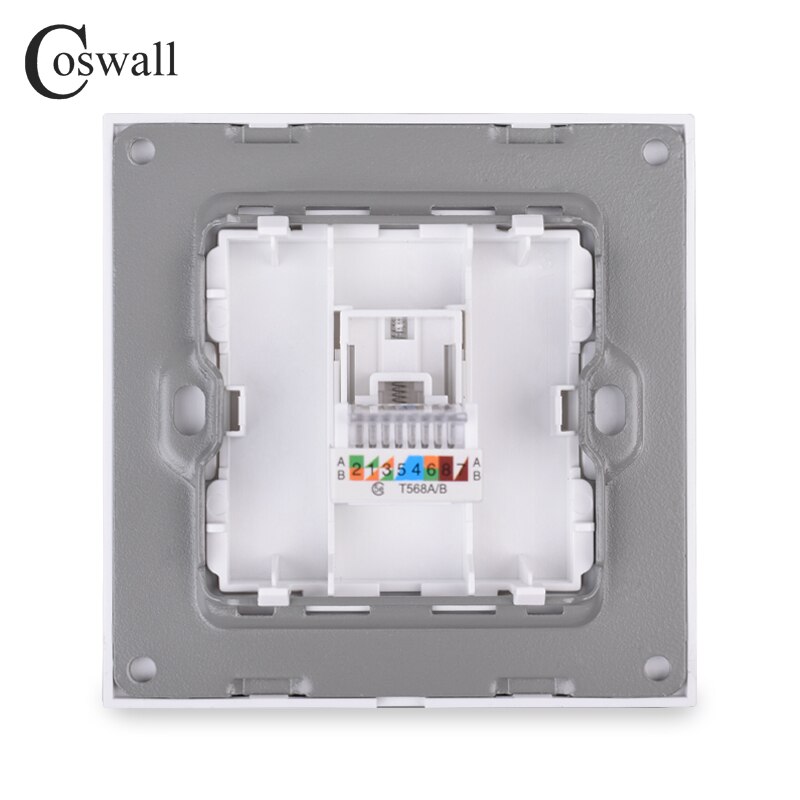 COSWALL Simple Style PC Panel Wall Socket 1 Gang C... – Grandado
