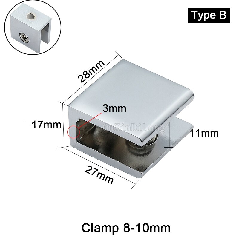 Brand 10PCS Zinc Alloy Glass Clamps Acrylic Sheet ... – Grandado