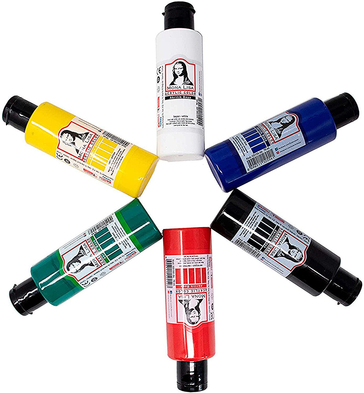 Sudor Monalisa Acrylic Paint 6 X70Ml Decorative Pa... – Grandado