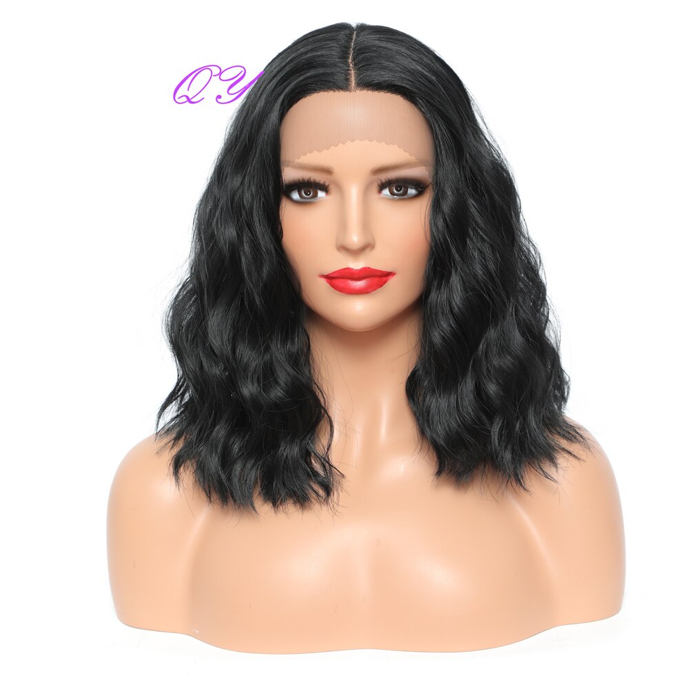 Qy 12 Inch Lace Front Pruik Ombre Green Bob Rechte... – Grandado