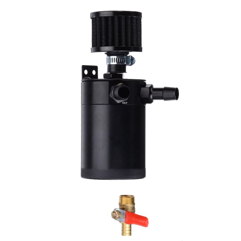 Universal 1set 2 Port Baffled Oil Catch Can Tank W... – Grandado