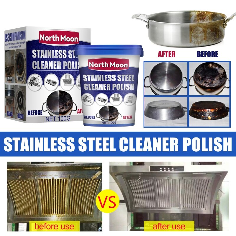 Stainless Steel Cleaning Paste 100g Cookware Clean... – Grandado