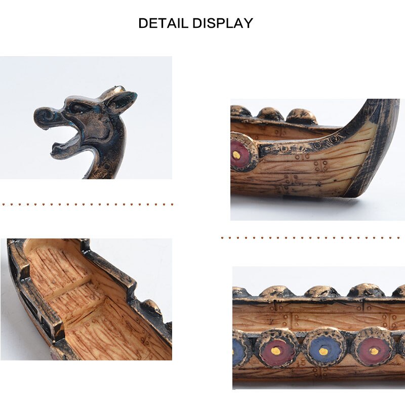 Longship Draak Ornamenten Boot Wierook Apparaat In... – Grandado