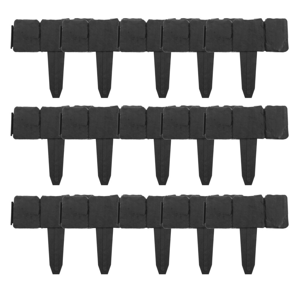 15pcs Cobblestone Garden Edging Border Fence Lawn ... – Vicedeal