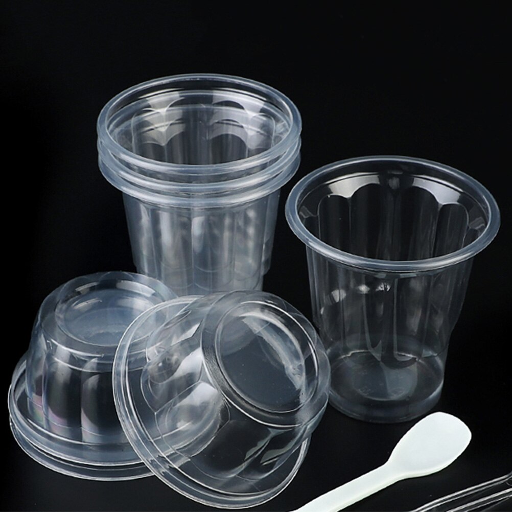 100 Set 250ml Transparent Disposable Cup Dessert C... – Grandado