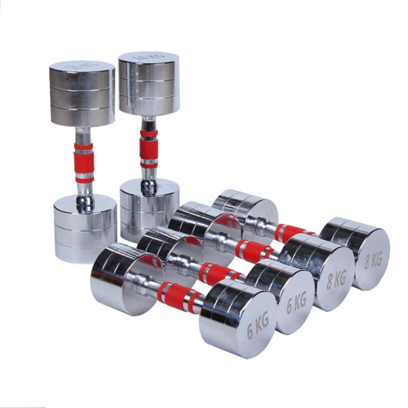 Gym weightlifting pure steel dumbbell ladies stain... – Grandado
