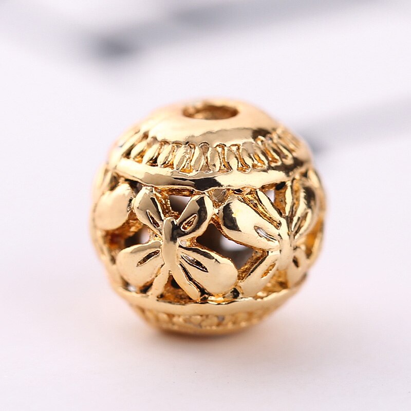 10/20/50 Stuks 8Mm Gold Plating Koperen Holle Rond... – Grandado
