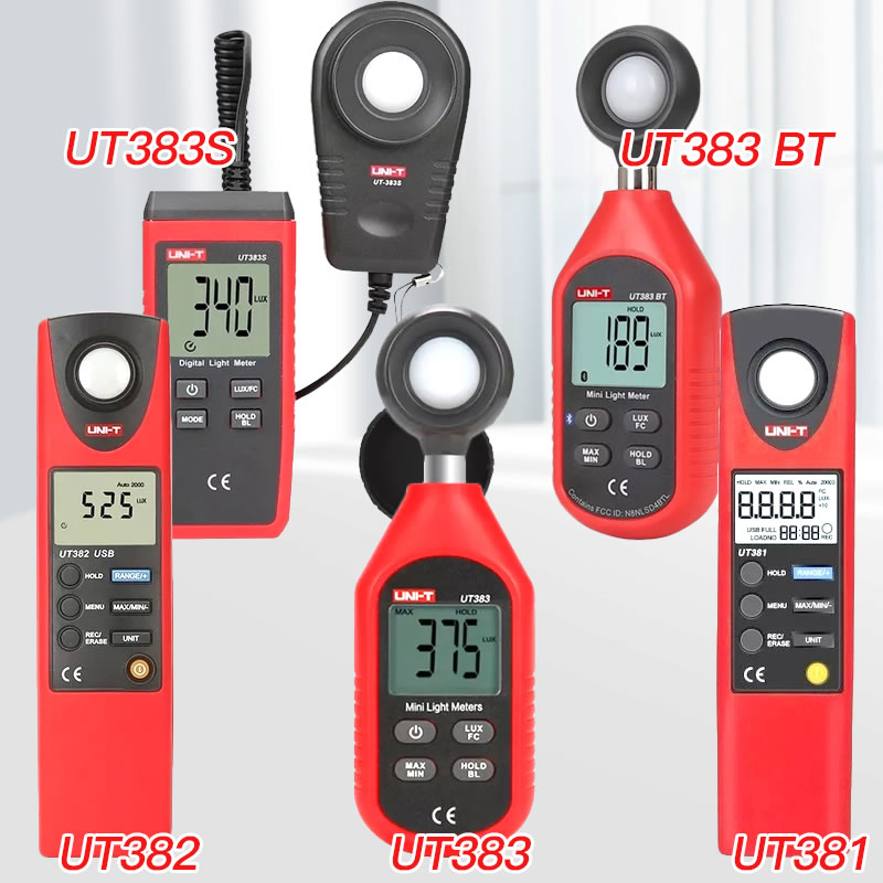 UNI-T UT383 BT Light Meter UT381 UT382 Digital Lux... – Vicedeal