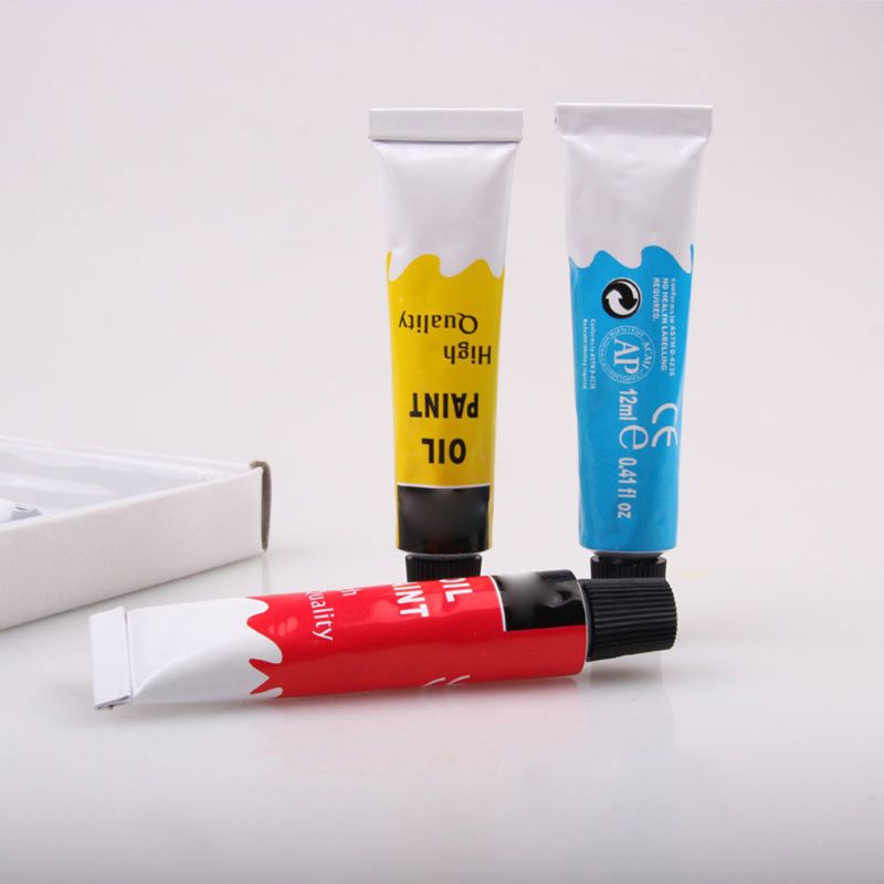 12 Colors Oil Painting Paint Drawing Pigment 12ml ... – Grandado