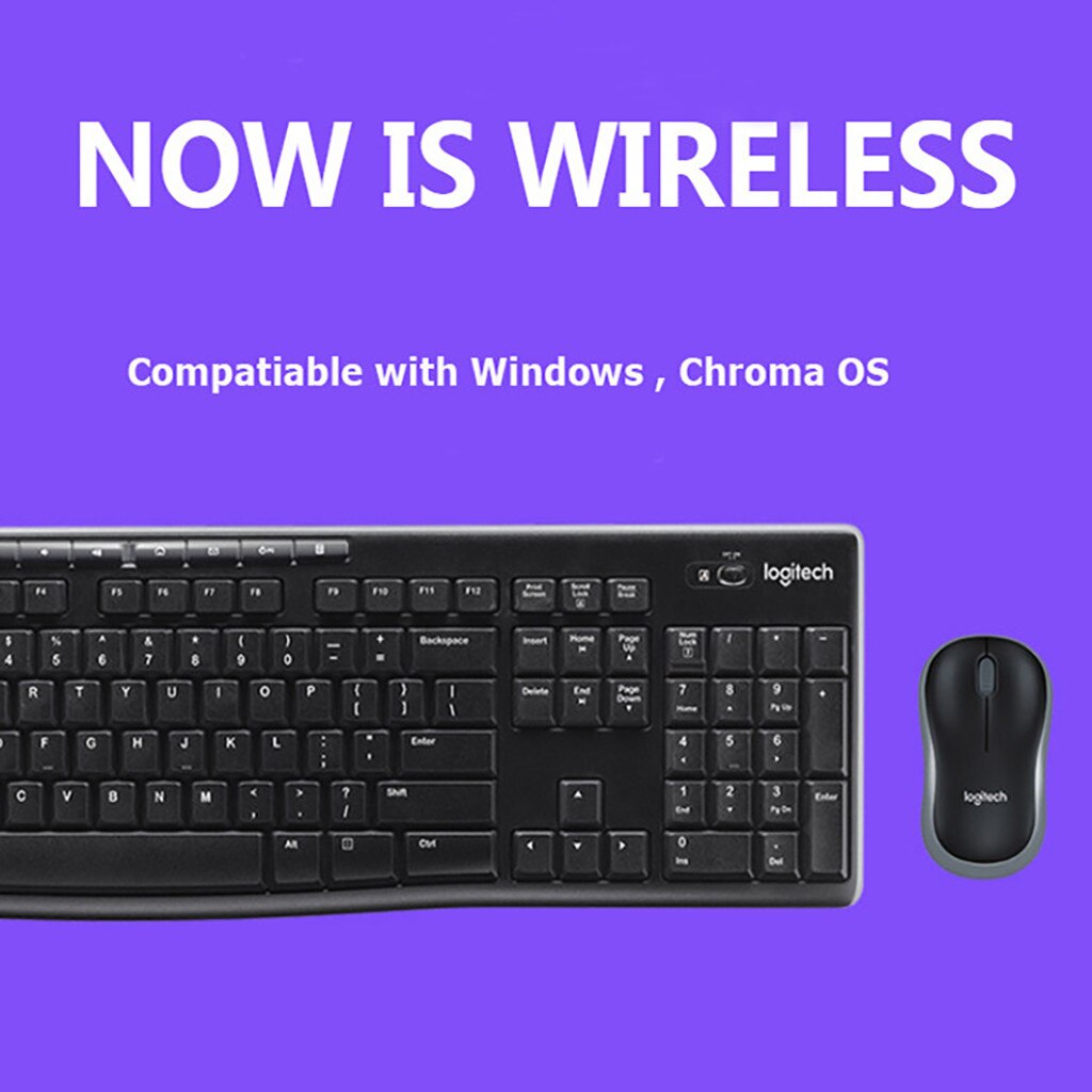 100 Original Logitech Mk270 Combo Set Wireless K2 Grandado