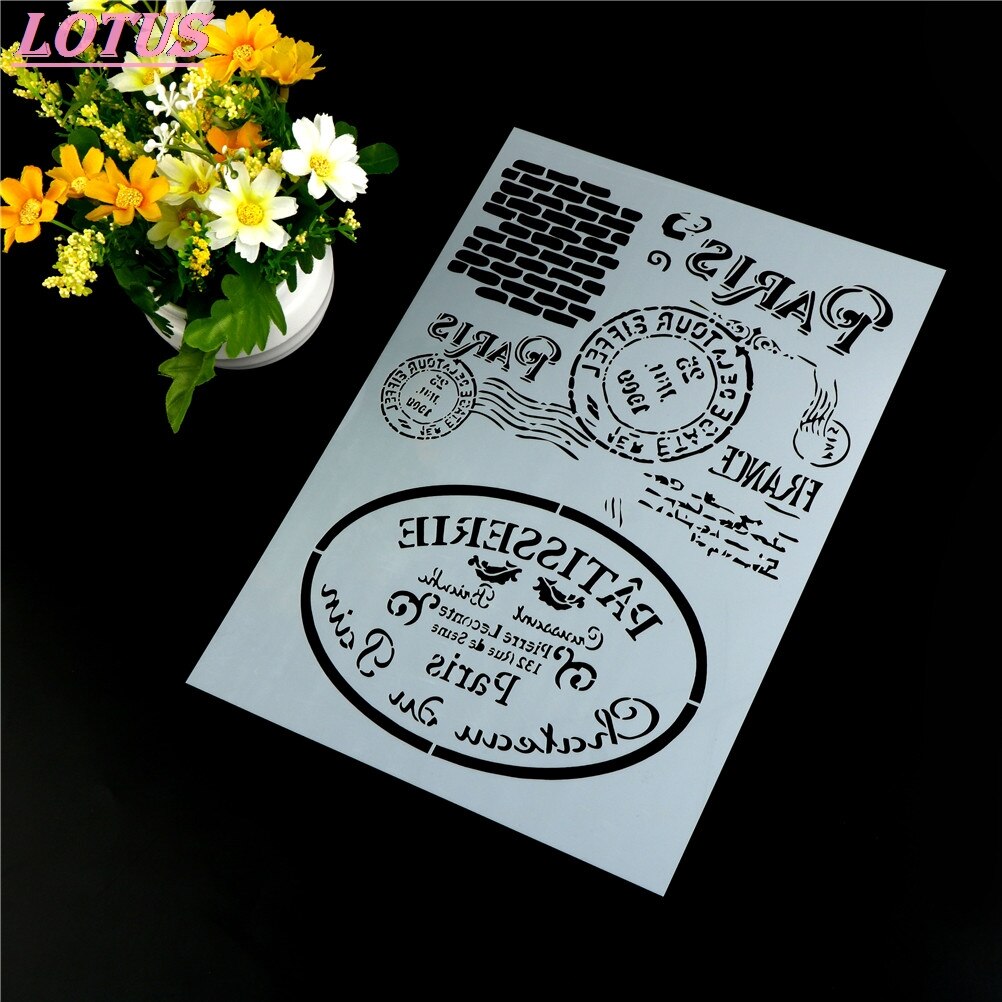 Diy Craft Blik Stencil Muurschildering Scrapbook S... – Vicedeal