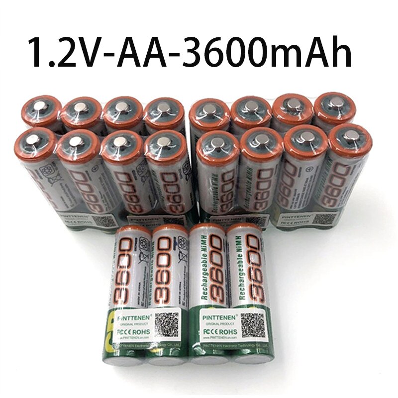 Aa Rechargeable Battery Recargables Aa 3600mah 1.2... – Grandado