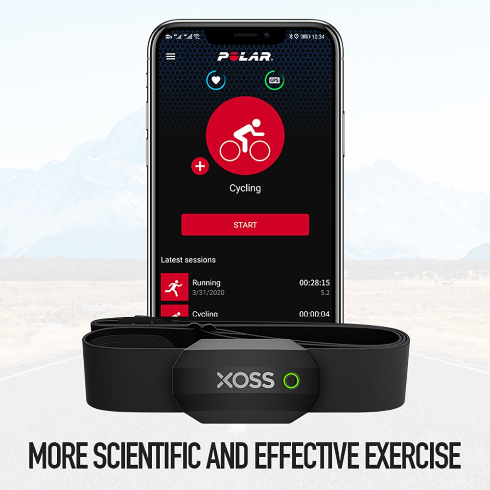Waterproof Wireless Bluetooth Ant Heart Rate Moni Grandado