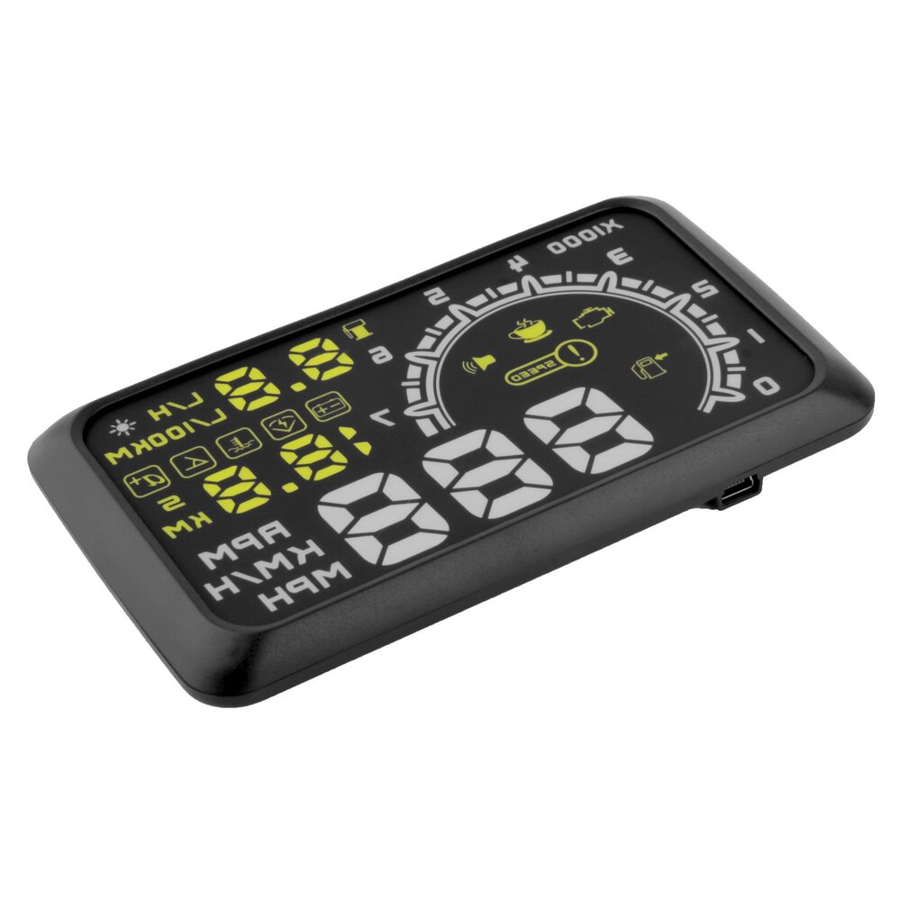 W2 LED Car HUD Head Up Display For OBD2 Interface ... – Grandado
