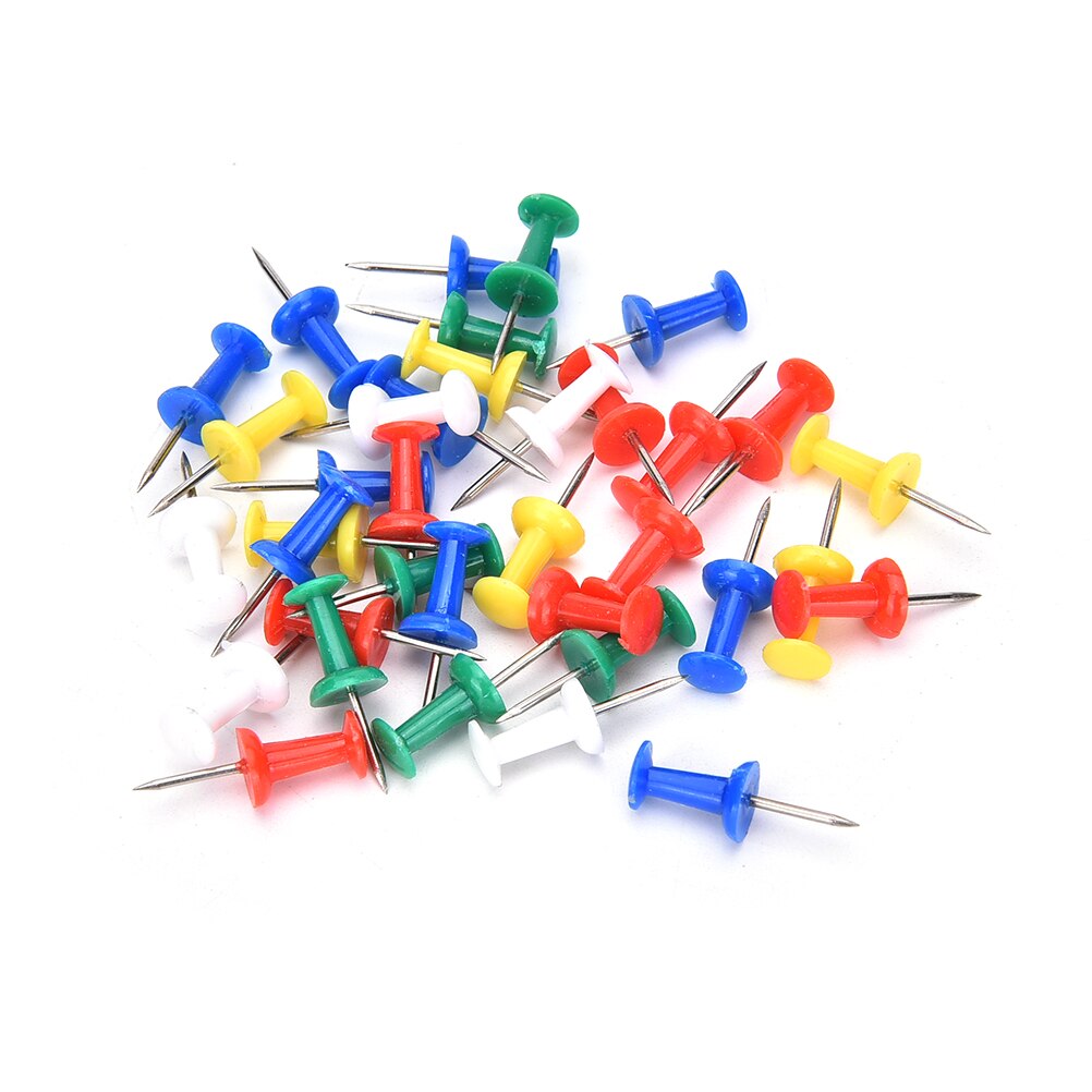 80/100PCS Push Pin Assorted Transparent Colorful M... – Grandado