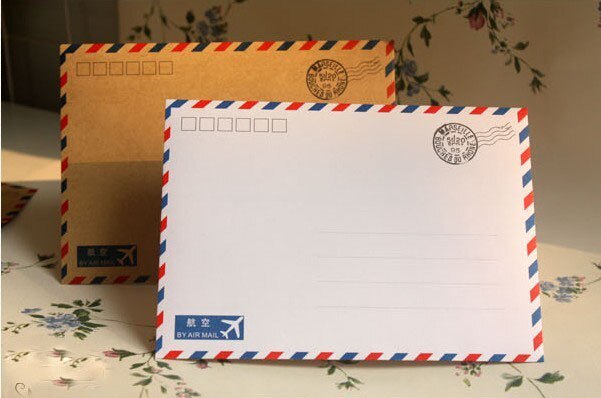 5pcs Kraft White Envelope Airplane Stationery Vint... – Vicedeal