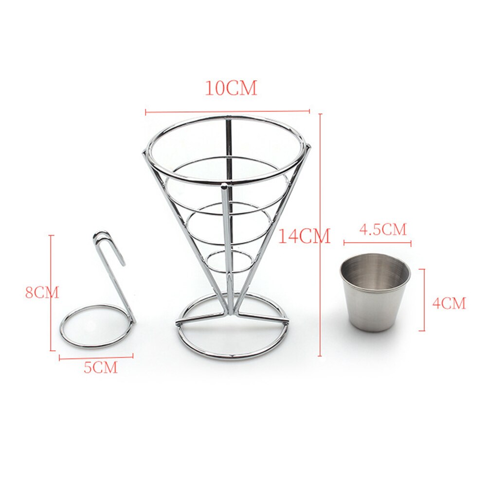 rostfrei Stahl Französisch Fritten Halter mit dopp... – Grandado