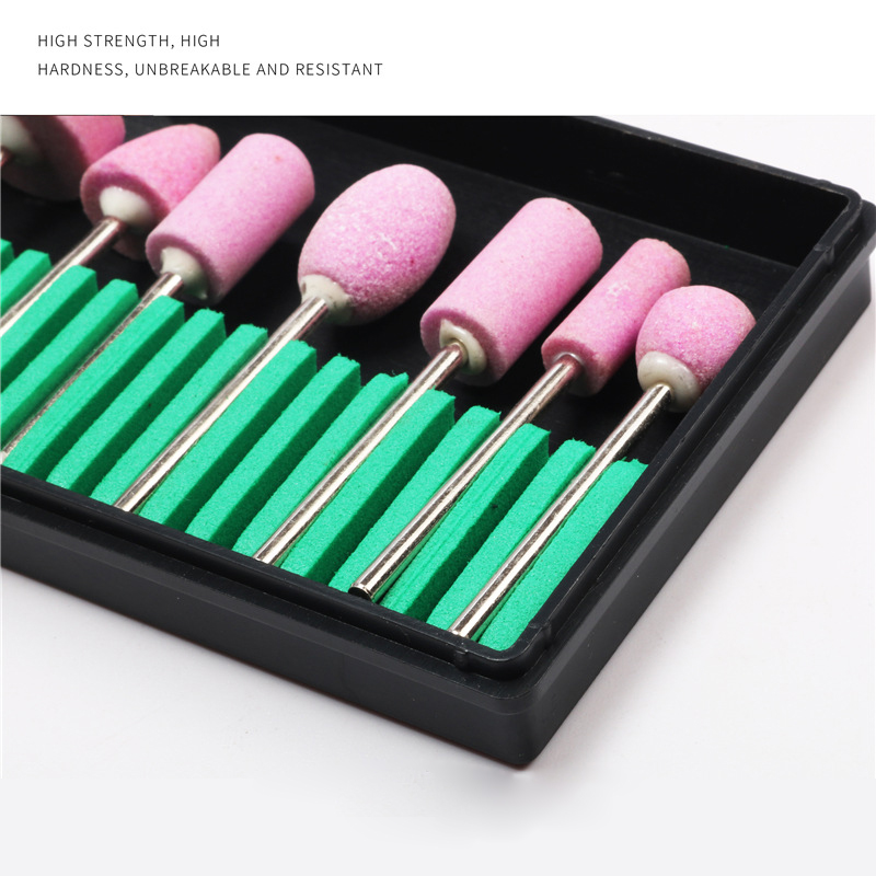12pcs Quartz Scrub Stone Nail Art Drill Bit Set Bi... – Vicedeal