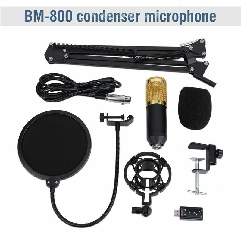BM-800 Broadcasting Studio Mic Recording Condenser... – Grandado