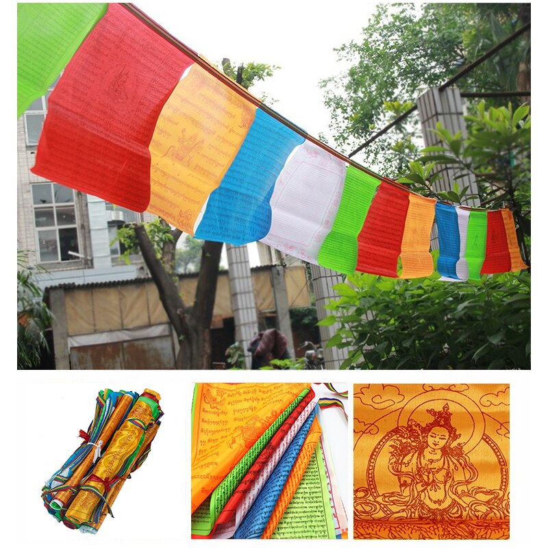 20pcs Tibetan Buddhist Prayer Flags 5 Different Co... – Vicedeal