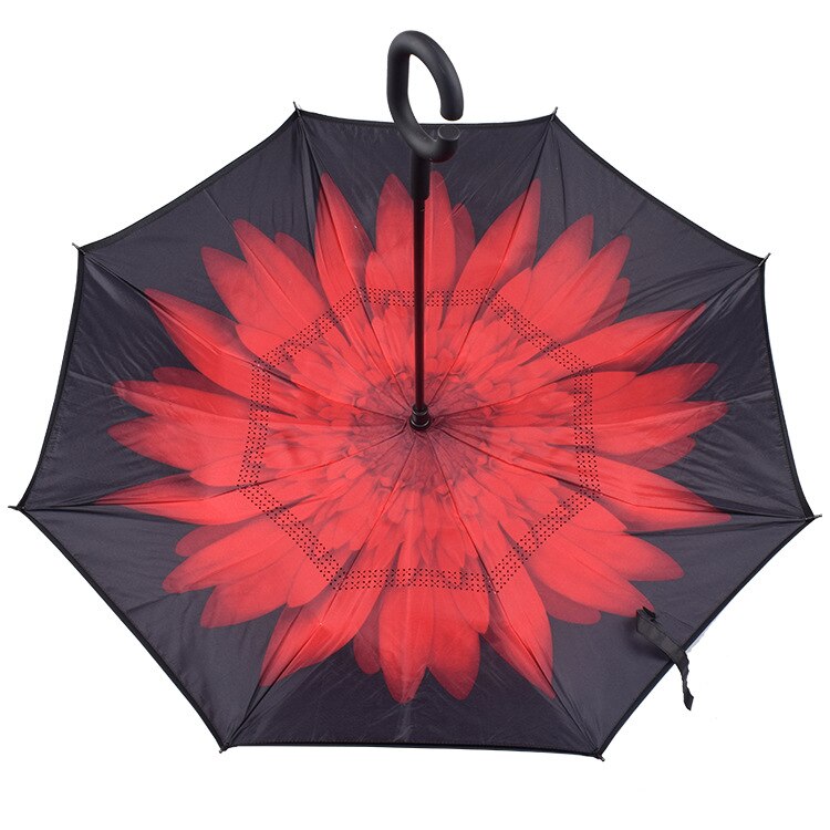 Windproof Reverse Folding Double Layer Inverted Um... – Grandado