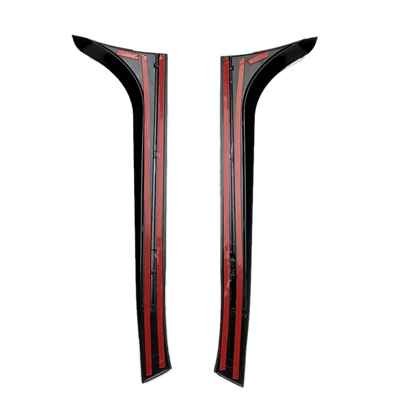 Gloss Black Rear Side Wing Spoiler Stickers Trim C... – Grandado