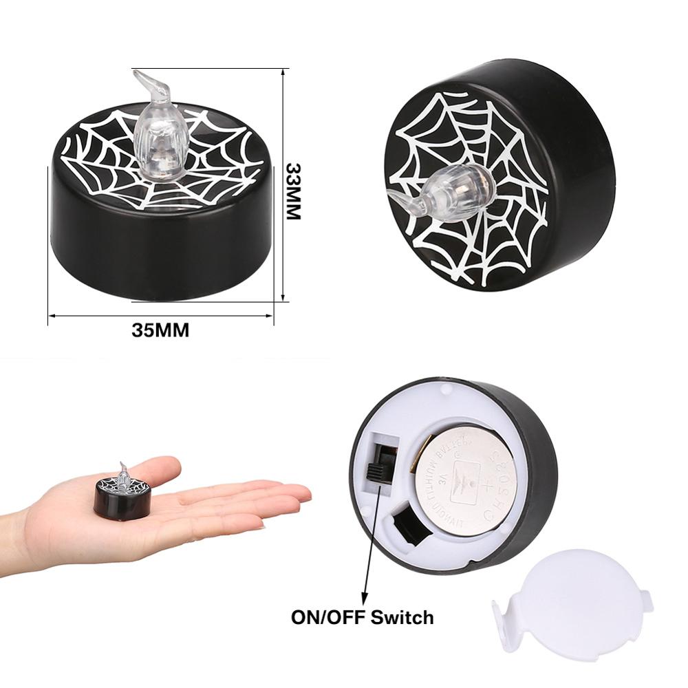 12 stuks flikkerende vlamloze led-kaarsen hallowee... – Vicedeal