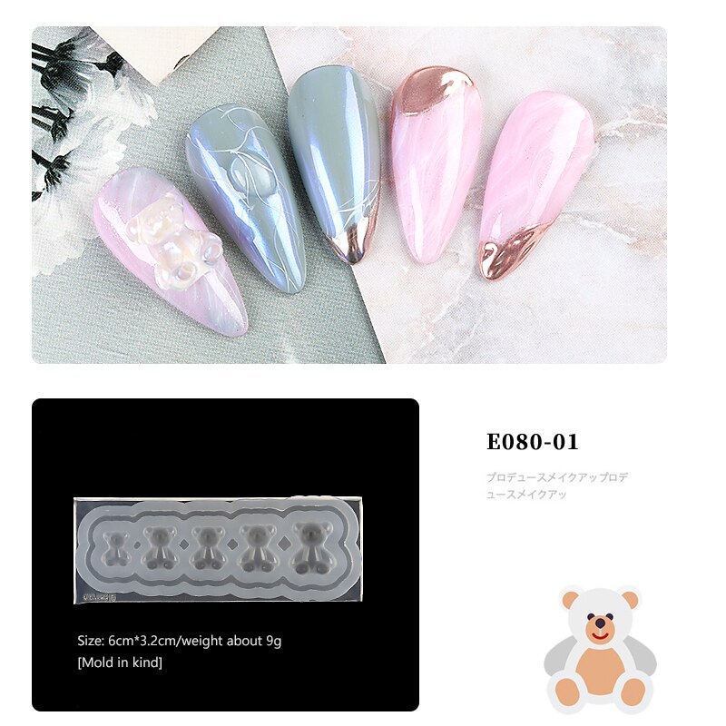 Acryl Mal Siliconen Nail Art Sjablonen Crystal Ste... – Grandado