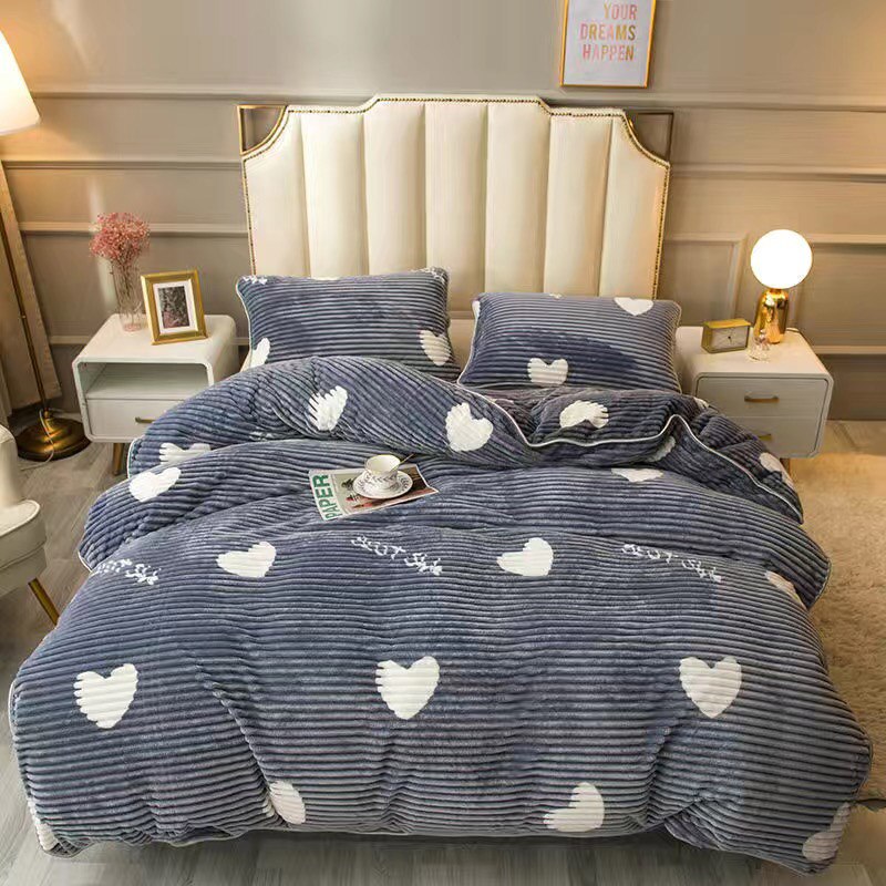 JUSTCHIC 1PCS Thicken Winter Quilt Cover Milk Velv... – Grandado