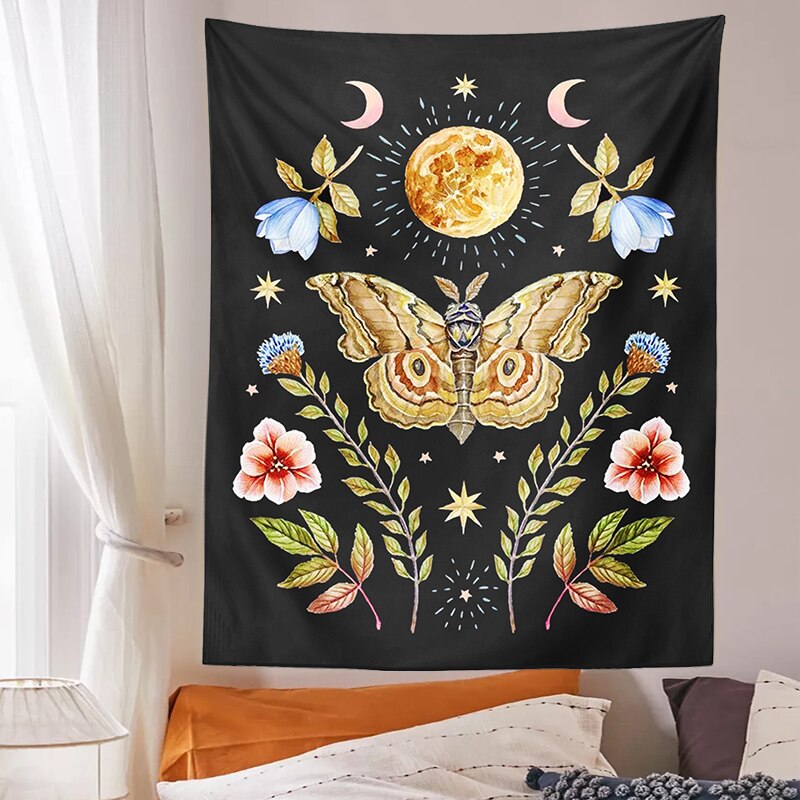 Tapiz de fase lunar para colgar en la pared, tapiz... – Grandado