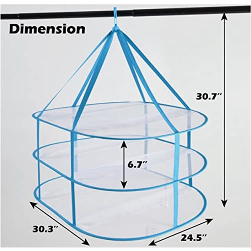 Hanging Sweater Drying Rack Mesh Clothes Drying Ra... – Vicedeal