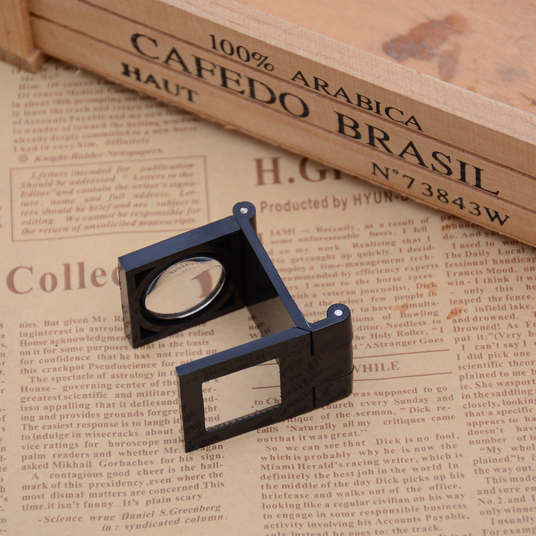 Mini lupas de bolsillo plegables, probador de lino... – Grandado